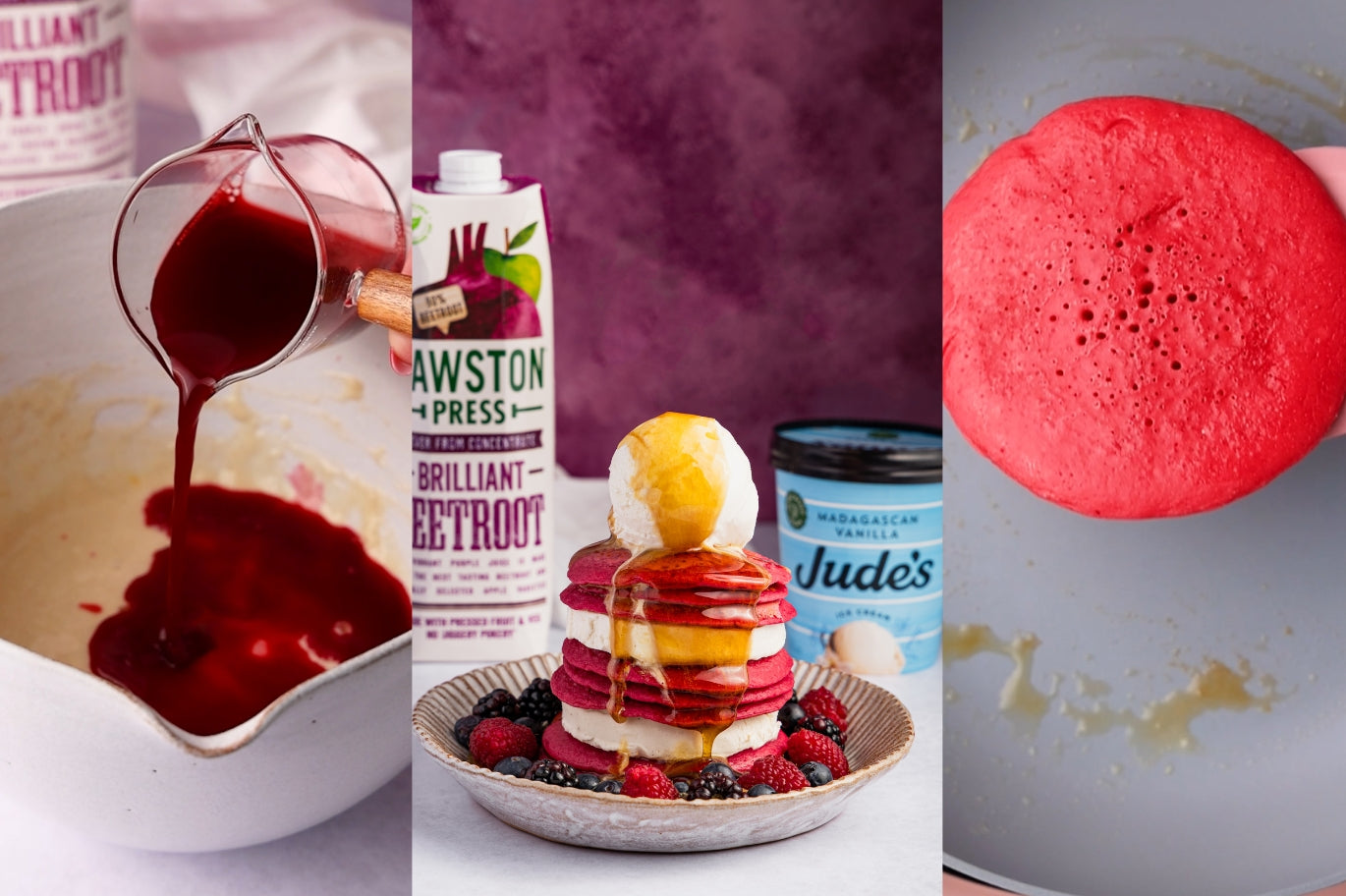 BRILLIANT BEETROOT PANCAKE RECIPE BY CAWSTON PRESS